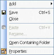 Project Files Control Bar